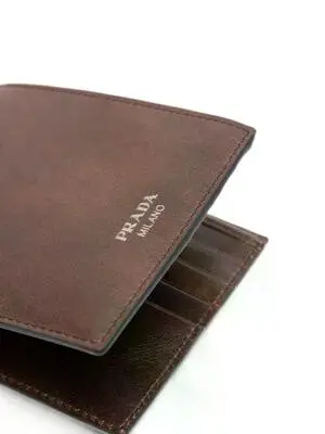 Prada Logo-print Leather Wallet