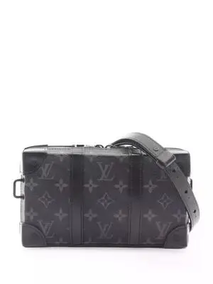 LOUIS VUITTON Soft Trunk Messenger Bag Monogram Eclipse - Black