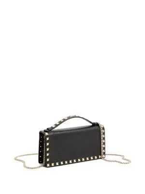 Valentino Garavani Rockstud Grained-leather Crossbody Bag