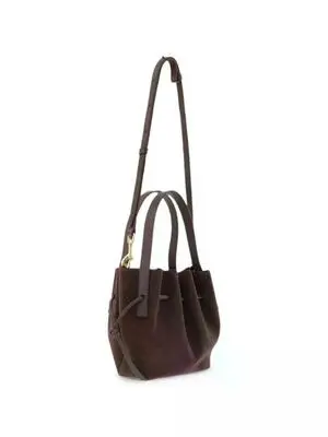 Yuzefi Mini Suede Tote Bag - Brown