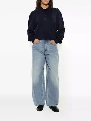 RÓHE Faded Wide-leg Jeans