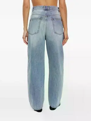 RÓHE Faded Wide-leg Jeans