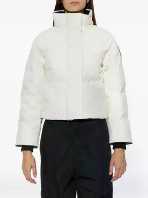 Canada Goose White Down-feather Cropped Jacket