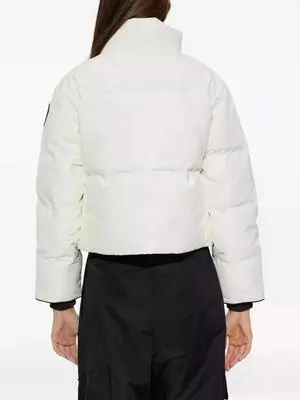 Canada Goose White Down-feather Cropped Jacket