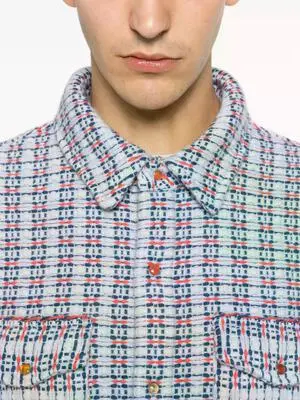 GOD'S TRUE CASHMERE Modern Heritage Check Cashmere Shirt