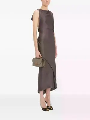 Victoria Beckham Small Dorian Leather Cross Body Bag - Brown