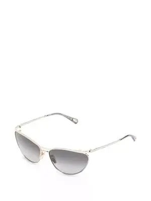 Chloé Silver-tone Cat-eye Sunglasses - Gold