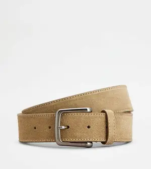 TOD'S Belt In Suede - Beige