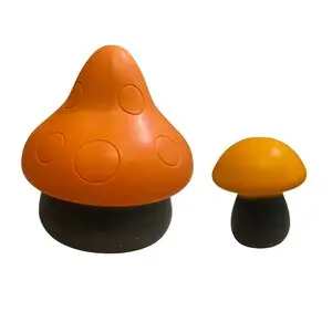 BY SHAX Black / Orange Bright Mushrooms Pair Orange & Black - Black/orange