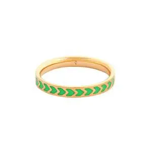 APRÈS YOUTH Green / Gold Spark Enamel Ring Green - Green/gold