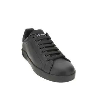 Dolce & Gabbana Portofino Nappa Leather Lace-up Sneakers