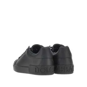 Dolce & Gabbana Portofino Nappa Leather Lace-up Sneakers