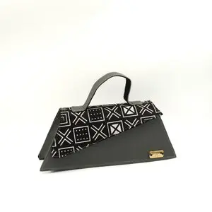 BIJOUCREATES Black / Grey Impact Mini Handbag Black & White Geometric - Black/grey