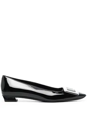 ROGER VIVIER Belle Vivier Patent Leather Ballerinas