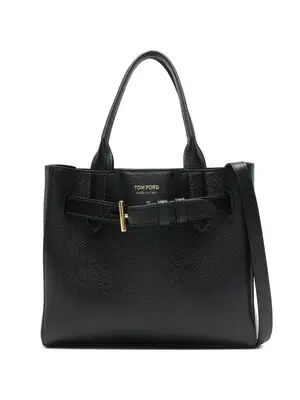 TOM FORD Audrey Small Leather Tote - Black