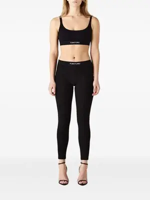 TOM FORD Logo Bralette Bra - Black