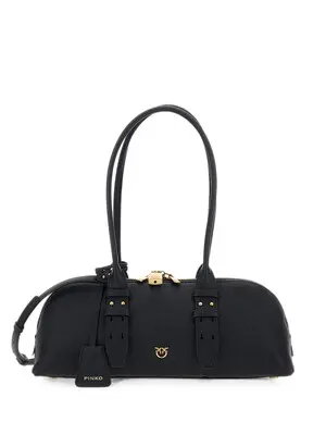 Pinko Large Horizontal Bowling Bag - Black