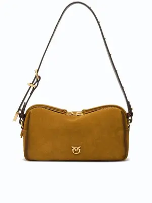 Pinko Trittico Mini Suede Bag With Studded Strap