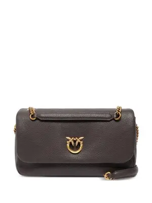 Pinko Shoulder Bag Click Soft Horizontal Chain - Brown