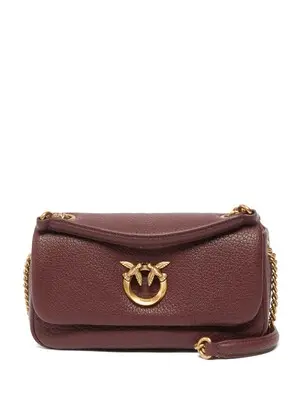 Pinko Shoulder Bag Click Soft Horizontal Chain - Brown