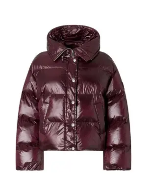 Pinko Padded Canvas Down Jacket - Red