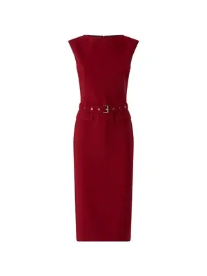 Pinko Acalypha Midi Dress With Belt Detail
