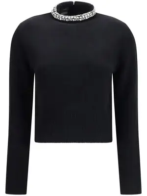 Pinko Embellished Wool Blend Sweater