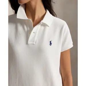 Ralph Lauren Cotton Mesh Polo Maxi Dress With Embroidered Pony