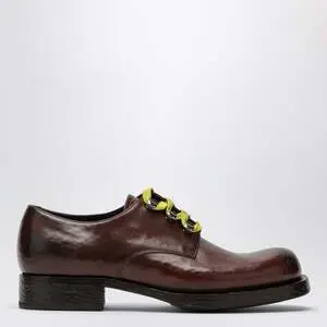 Prada Aged Leather Lace-up Shoes