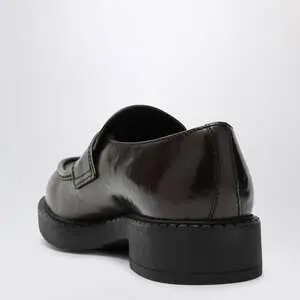 Prada Chocolate Leather Loafers