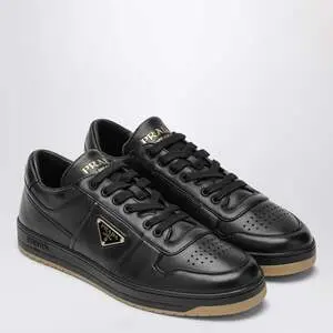 Prada Downtown Nappa Leather Sneakers - Black