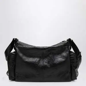 Balenciaga Le City Medium Multi-pocket Lambskin Crossbody Bag - Black