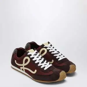 Loewe Ballet Runner 2.0 Sneakers In Nylon And Suede - Red
