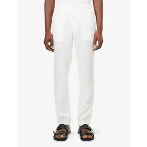 Orlebar Brown Tapered-leg Linen Trousers