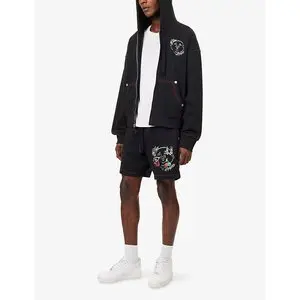 True Religion Buddha Logo Cotton Blend Shorts