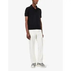Moncler Logo-patch Short-sleeve Cotton Polo Shirt