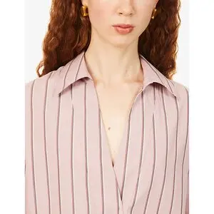 Vince Striped Relaxed-fit Cotton Shirt