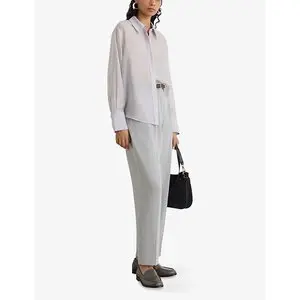 REISS Ally Striped Woven Shirt