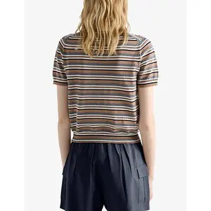 Prada Short-sleeve Striped Cotton-jersey T-shirt