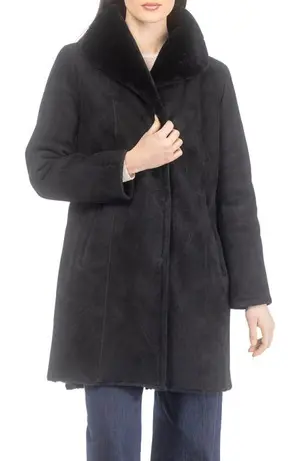 Gorski Genuine Shearling Belted Stroller