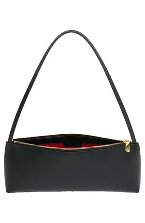 MANSUR GAVRIEL Gaia Leather Baguette Bag - Black/flamma