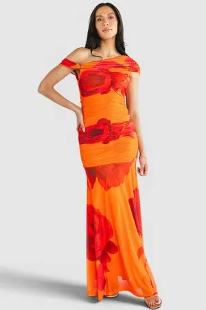 BALTIC BØRN Santorini Maxi Dress - Orange