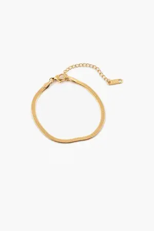 MEIDEYA Greta Herringbone Chain Bracelet - Gold