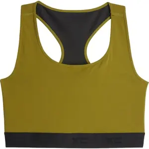 TOMBOYX Compression Plus Racerback Crop Top - Avocado