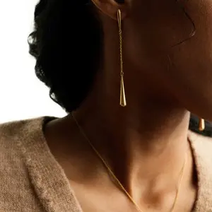 MEIDEYA Teardrop Dangle Chain Earrings