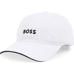 BOSS Perforated Baseball Cap - White