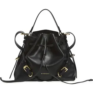 Givenchy Small Voyou Leather Bucket Bag - Black