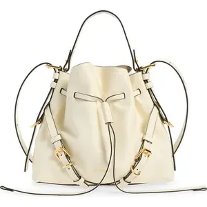 Givenchy Small Voyou Leather Bucket Bag - Ivory
