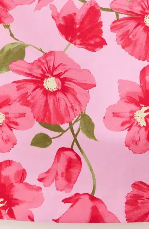 Mango Bow Floral Cotton Mini Dress