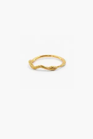 MEIDEYA Little Snake Textured Ring